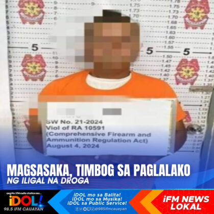 𝗠𝗔𝗚𝗦𝗔𝗦𝗔𝗞𝗔, 𝗧𝗜𝗠𝗕𝗢𝗚 𝗦𝗔 𝗣𝗔𝗚𝗟𝗔𝗟𝗔𝗞𝗢 𝗡𝗚 𝗜𝗟𝗜𝗚𝗔𝗟 𝗡𝗔 𝗗𝗥𝗢𝗚𝗔 - RMN Networks