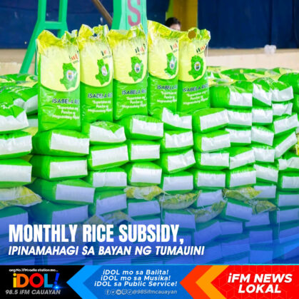 𝗠𝗢𝗡𝗧𝗛𝗟𝗬 𝗥𝗜𝗖𝗘 𝗦𝗨𝗕𝗦𝗜𝗗𝗬, 𝗜𝗣𝗜𝗡𝗔𝗠𝗔𝗛𝗔𝗚𝗜 𝗦𝗔 𝗕𝗔𝗬𝗔𝗡 𝗡𝗚 𝗧𝗨𝗠𝗔𝗨𝗜𝗡𝗜 - RMN Networks