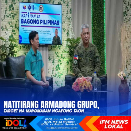 ARMADONG GRUPO, TARGET NA MAWAKASAN NGAYONG TAON - RMN Networks