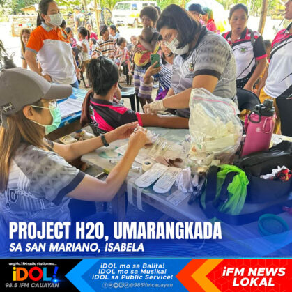 𝗣𝗥𝗢𝗝𝗘𝗖𝗧 𝗛𝟮𝗢, 𝗨𝗠𝗔𝗥𝗔𝗡𝗚𝗞𝗔𝗗𝗔 𝗦𝗔 𝗦𝗔𝗡 𝗠𝗔𝗥𝗜𝗔𝗡𝗢, 𝗜𝗦𝗔𝗕𝗘𝗟𝗔 - RMN Networks