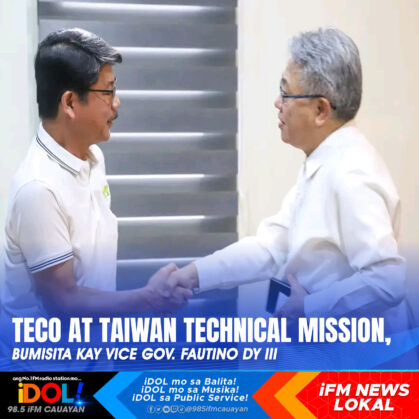 𝗧𝗘𝗖𝗢 𝗔𝗧 𝗧𝗔𝗜𝗪𝗔𝗡 𝗧𝗘𝗖𝗛𝗡𝗜𝗖𝗔𝗟 𝗠𝗜𝗦𝗦𝗜𝗢𝗡, 𝗕𝗨𝗠𝗜𝗦𝗜𝗧𝗔 𝗞𝗔𝗬 𝗩𝗜𝗖𝗘 𝗚𝗢𝗩. 𝗙𝗔𝗨𝗧𝗜𝗡𝗢 𝗗𝗬 𝗜𝗜𝗜 ...