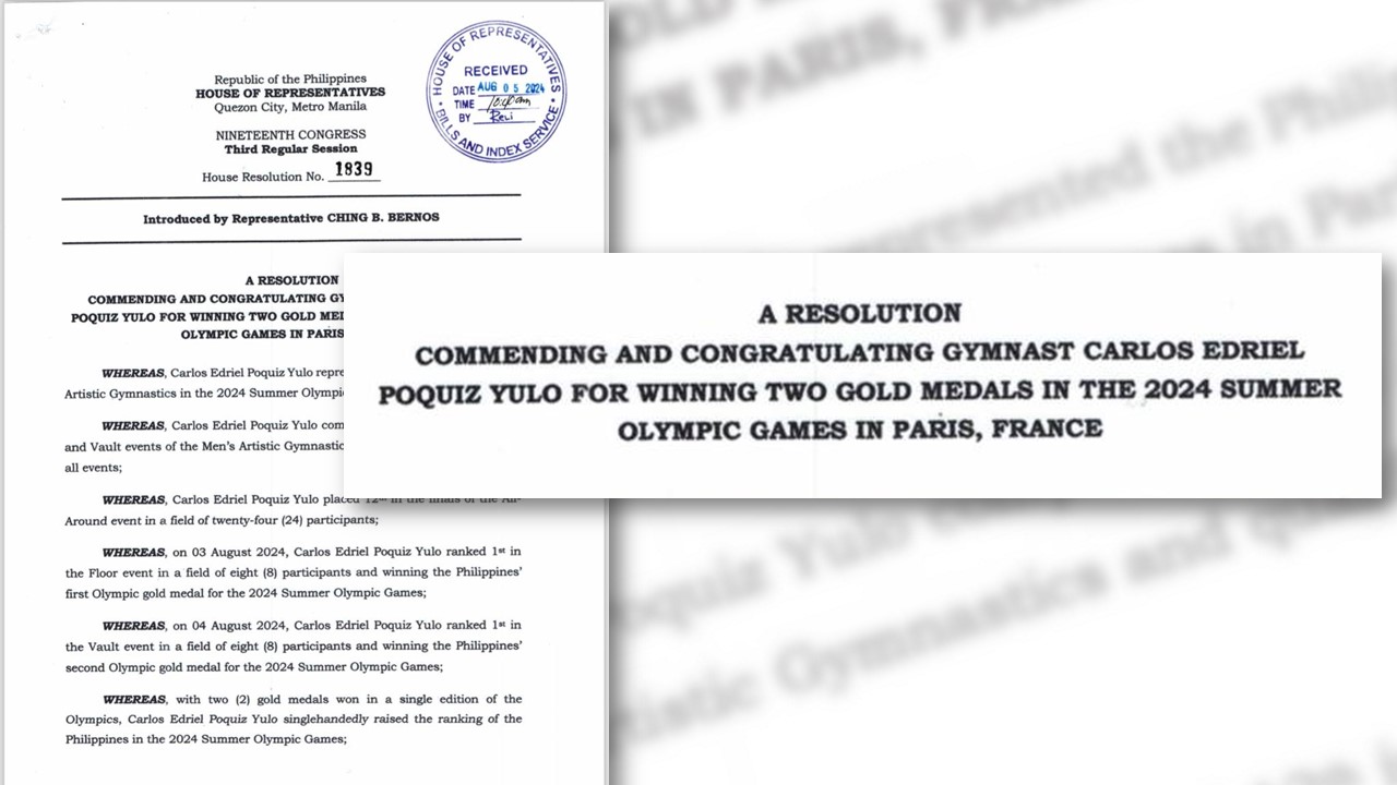 Paggawad ng Congressional Medal of Excellence kay Carlos Yulo ...