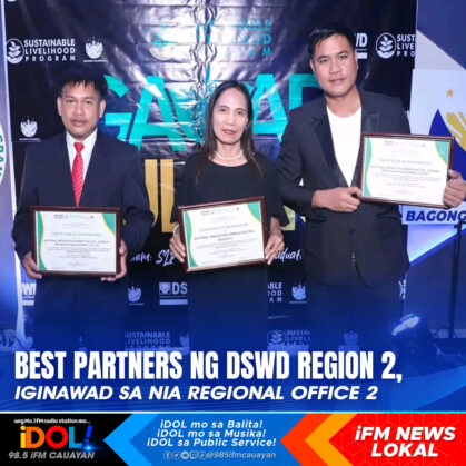 BEST PARTNERS NG DSWD REGION 2, IGINAWAD SA NIA REGIONAL OFFICE 2 - RMN ...