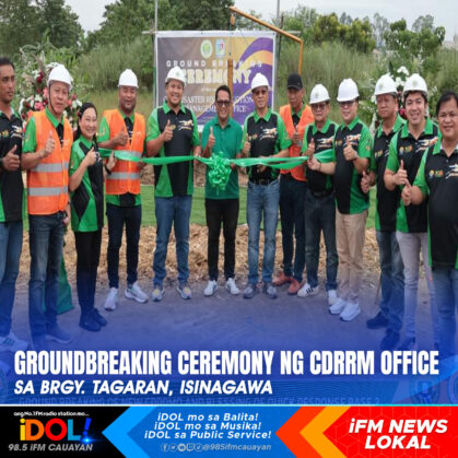 GROUNDBREAKING CEREMONY NG CDRRM OFFICE SA BRGY. TAGARAN, ISINAGAWA ...