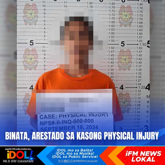 BINATA, ARESTADO SA KASONG PHYSICAL INJURY - RMN Networks