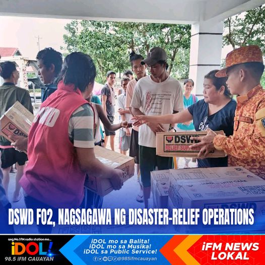 DSWD FO2, NAGSAGAWA NG DISASTER-RELIEF OPERATIONS - RMN Networks