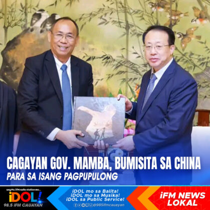 CAGAYAN GOV. MAMBA, BUMISITA SA CHINA PARA SA ISANG PAGPUPULONG - RMN ...