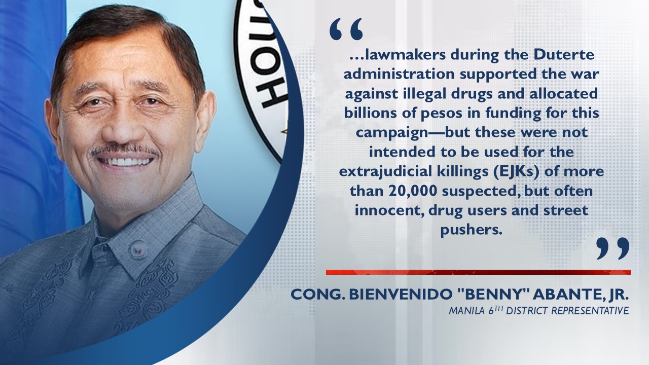 Isang lider ng House Quad Committee, iginiit na gyera laban sa droga ...