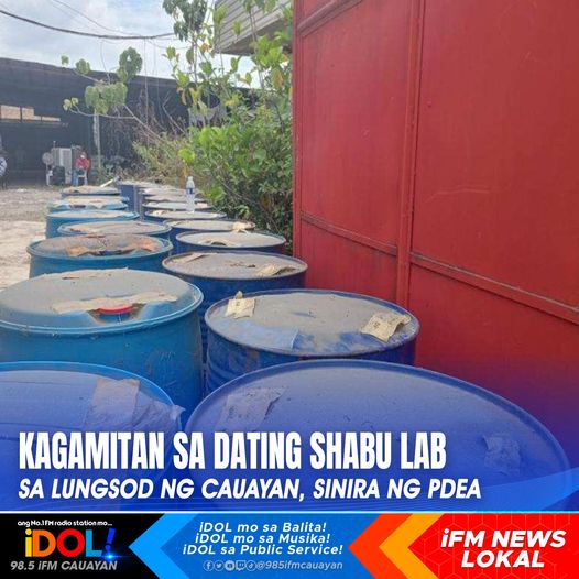 KAGAMITAN SA DATING SHABU LAB SA LUNGSOD NG CAUAYAN, SINIRA NG PDEA - RMN Networks