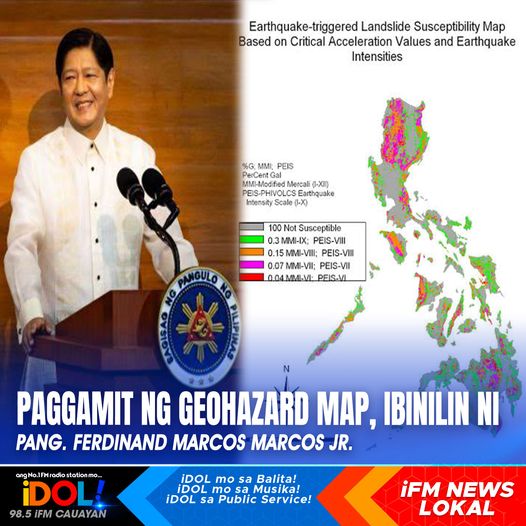 PAGGAMIT NG GEOHAZARD MAP, IBINILIN NI PANGULONG FERDINAND MARCOS JR ...