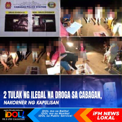 2 TULAK NG ILEGAL NA DROGA SA CABAGAN, NAKORNER NG KAPULISAN - RMN Networks