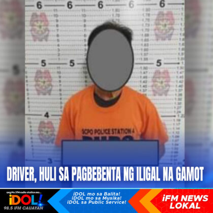 DRIVER, HULI SA PAGBEBENTA NG ILIGAL NA GAMOT - RMN Networks
