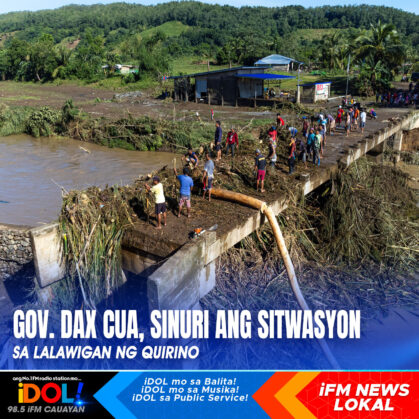 GOV. DAX CUA, SINURI ANG SITWASYON SA LALAWIGAN NG QUIRINO - RMN Networks