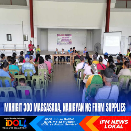 MAHIGIT 300 MAGSASAKA, NABIGYAN NG FARM SUPPLIES - RMN Networks