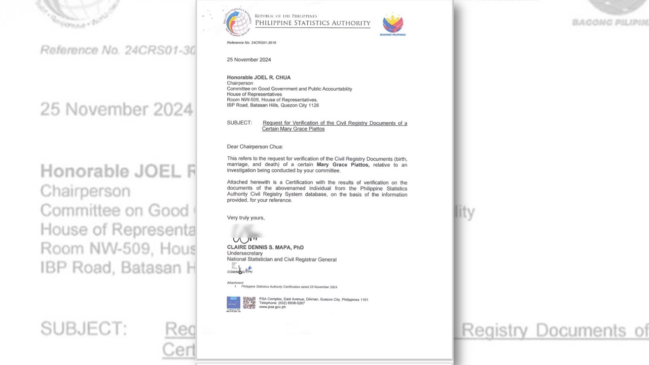 House Blue Ribbon, kinumpirma ang dokumento mula sa PSA na nagsasabing ...