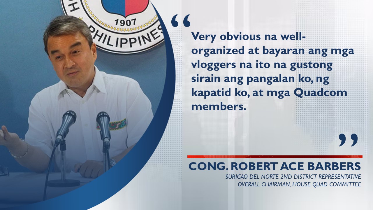 Umano’y mga bayarang vloggers na sumisira at naghahasik ng kasinungalihan, pinapakasuhan ng ...