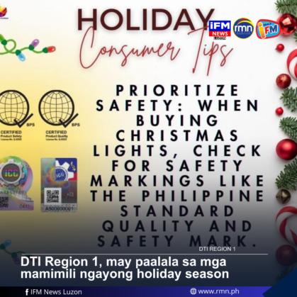 𝗗𝗧𝗜 𝗥𝗘𝗚𝗜𝗢𝗡 𝟭, 𝗠𝗔𝗬 𝗣𝗔𝗔𝗟𝗔𝗟𝗔 𝗦𝗔 𝗠𝗚𝗔 𝗠𝗔𝗠𝗜𝗠𝗜𝗟𝗜 𝗡𝗚𝗔𝗬𝗢𝗡𝗚 𝗛𝗢𝗟𝗜𝗗𝗔𝗬 𝗦𝗘𝗔𝗦𝗢𝗡 - RMN Networks