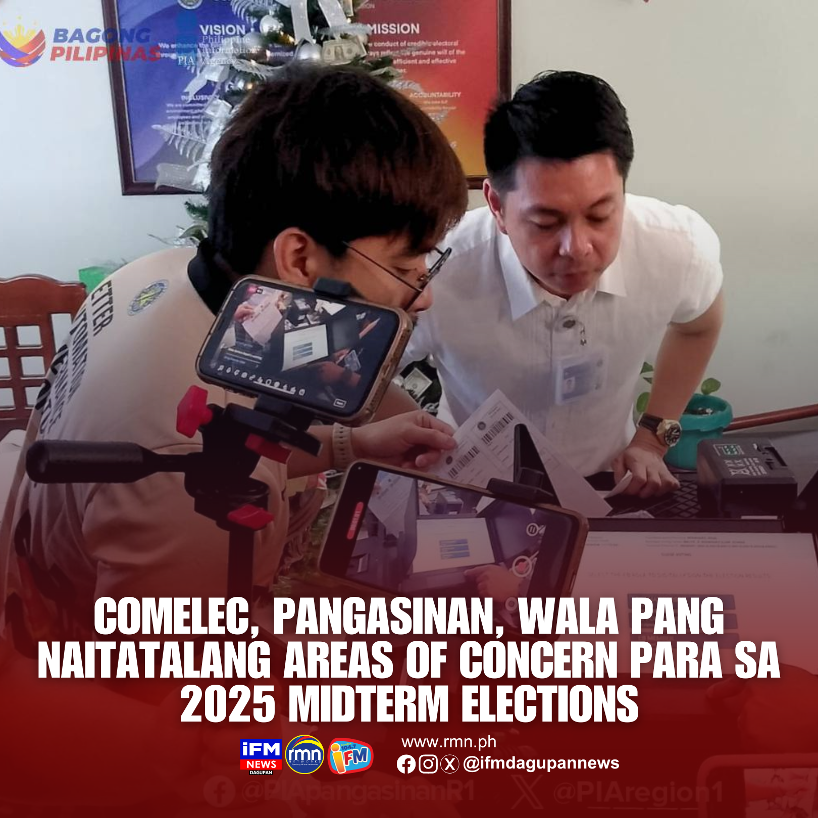 𝗖𝗢𝗠𝗘𝗟𝗘𝗖, 𝗣𝗔𝗡𝗚𝗔𝗦𝗜𝗡𝗔𝗡, 𝗪𝗔𝗟𝗔 𝗣𝗔𝗡𝗚 𝗡𝗔𝗜𝗧𝗔𝗧𝗔𝗟𝗔𝗡𝗚 𝗔𝗥𝗘𝗔𝗦 𝗢𝗙 𝗖𝗢𝗡𝗖𝗘𝗥𝗡 𝗣𝗔𝗥𝗔 𝗦𝗔 𝟮𝟬𝟮𝟱 𝗠𝗜𝗗𝗧𝗘𝗥𝗠 𝗘𝗟𝗘𝗖𝗧𝗜𝗢𝗡𝗦 - RMN ...