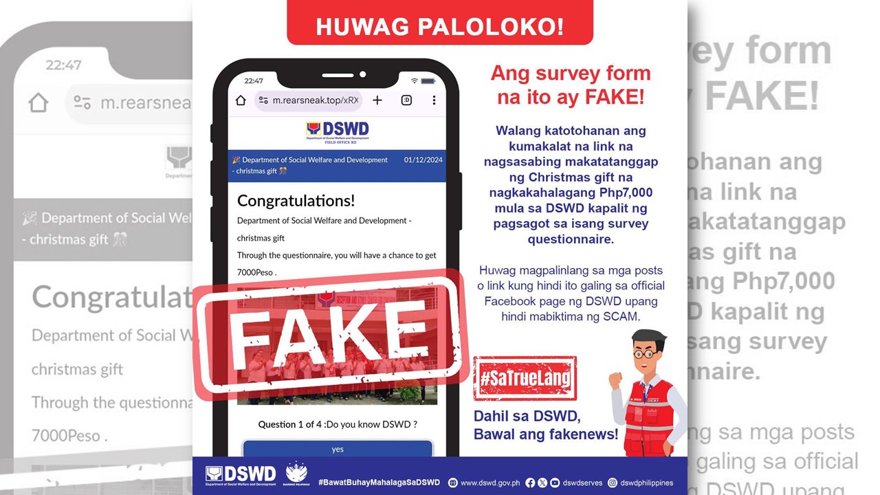 DSWD, nagbabala sa kumakalat na link kapalit ng Christmas gift - RMN Networks