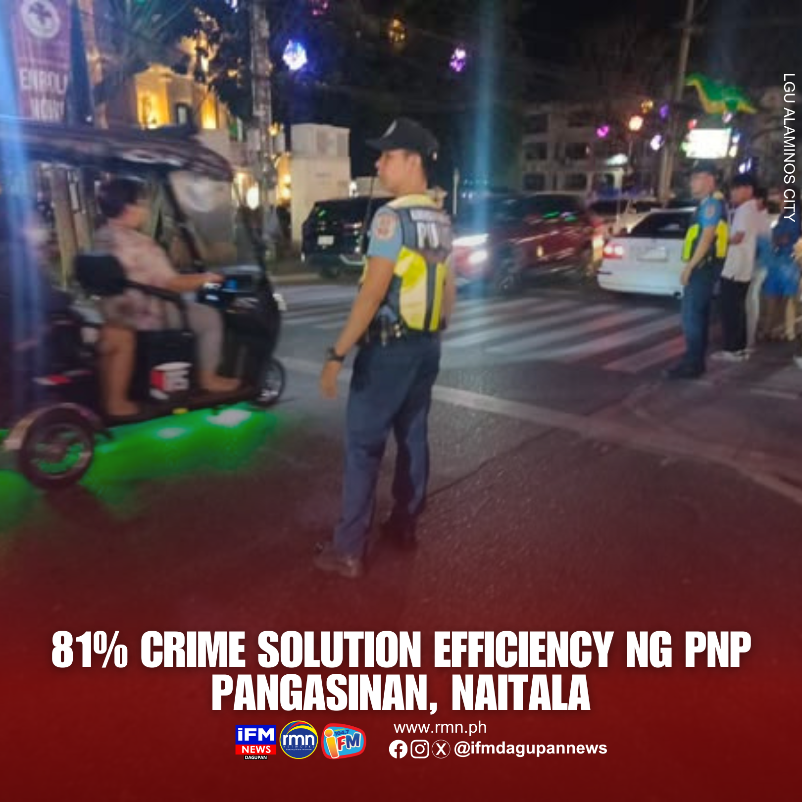 81% CRIME SOLUTION EFFICIENCY NG PNP PANGASINAN, NAITALA - RMN Networks