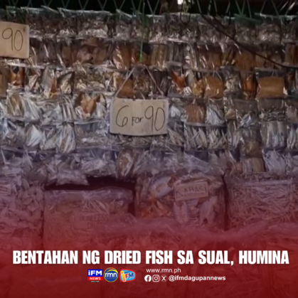 BENTAHAN NG DRIED FISH SA SUAL, HUMINA - RMN Networks