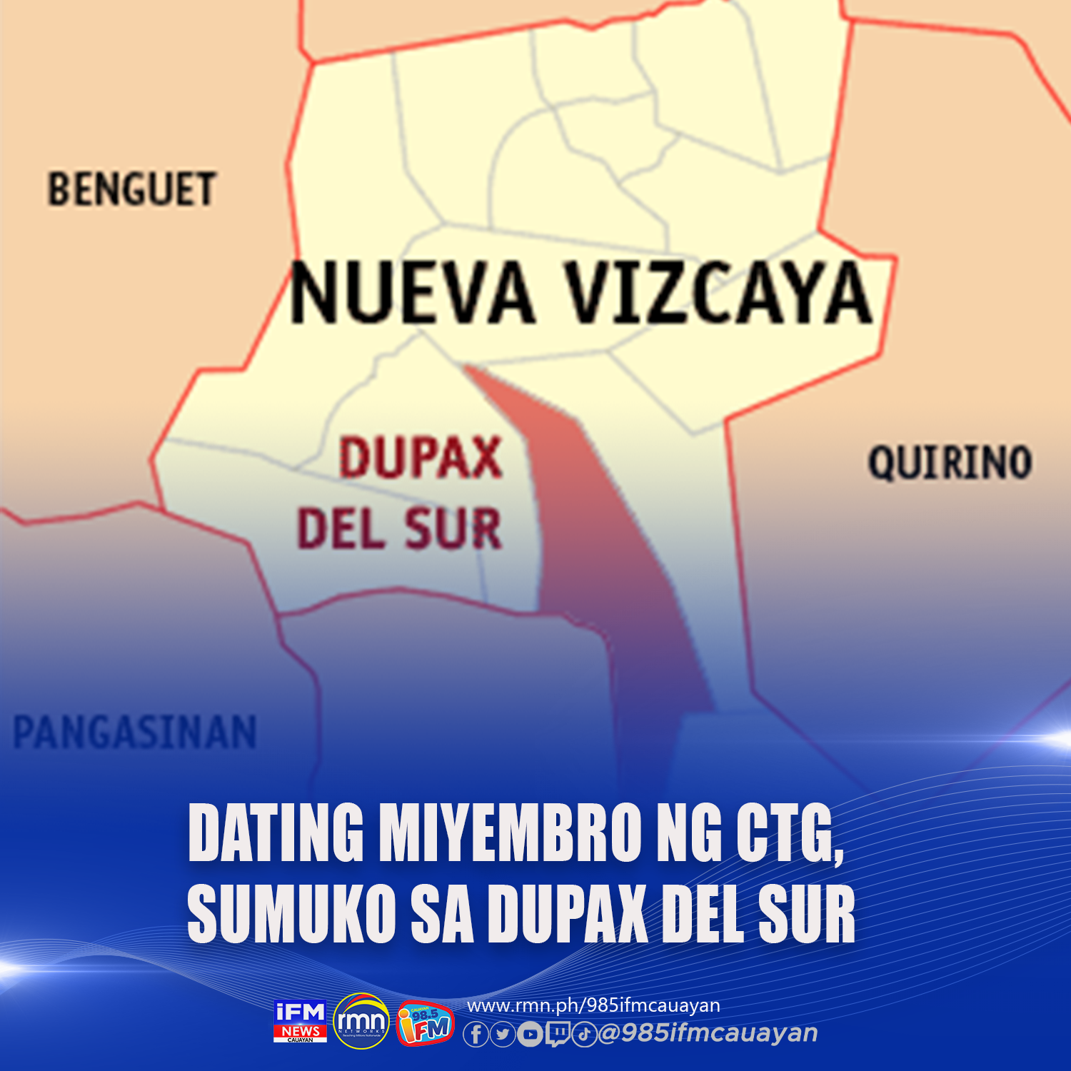 DATING MIYEMBRO NG CTG, SUMUKO SA DUPAX DEL SUR - RMN Networks