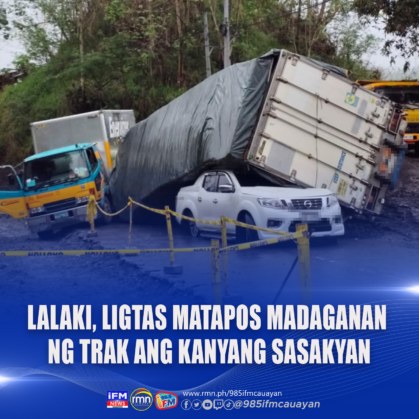 LALAKI, LIGTAS MATAPOS MADAGANAN NG TRAK ANG KANYANG SASAKYAN - RMN ...