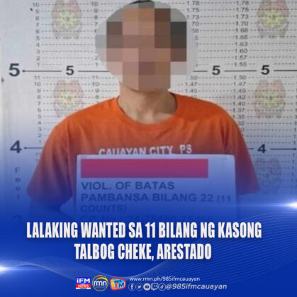 LALAKING WANTED SA 11 BILANG NG KASONG TALBOG CHEKE, ARESTADO - RMN Networks