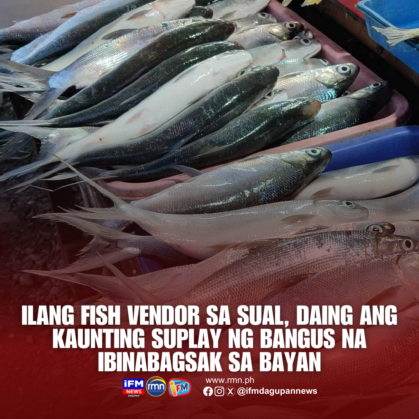 ILANG FISH VENDOR SA SUAL, DAING ANG KAUNTING SUPLAY NG BANGUS NA IBINABAGSAK SA BAYAN - RMN ...
