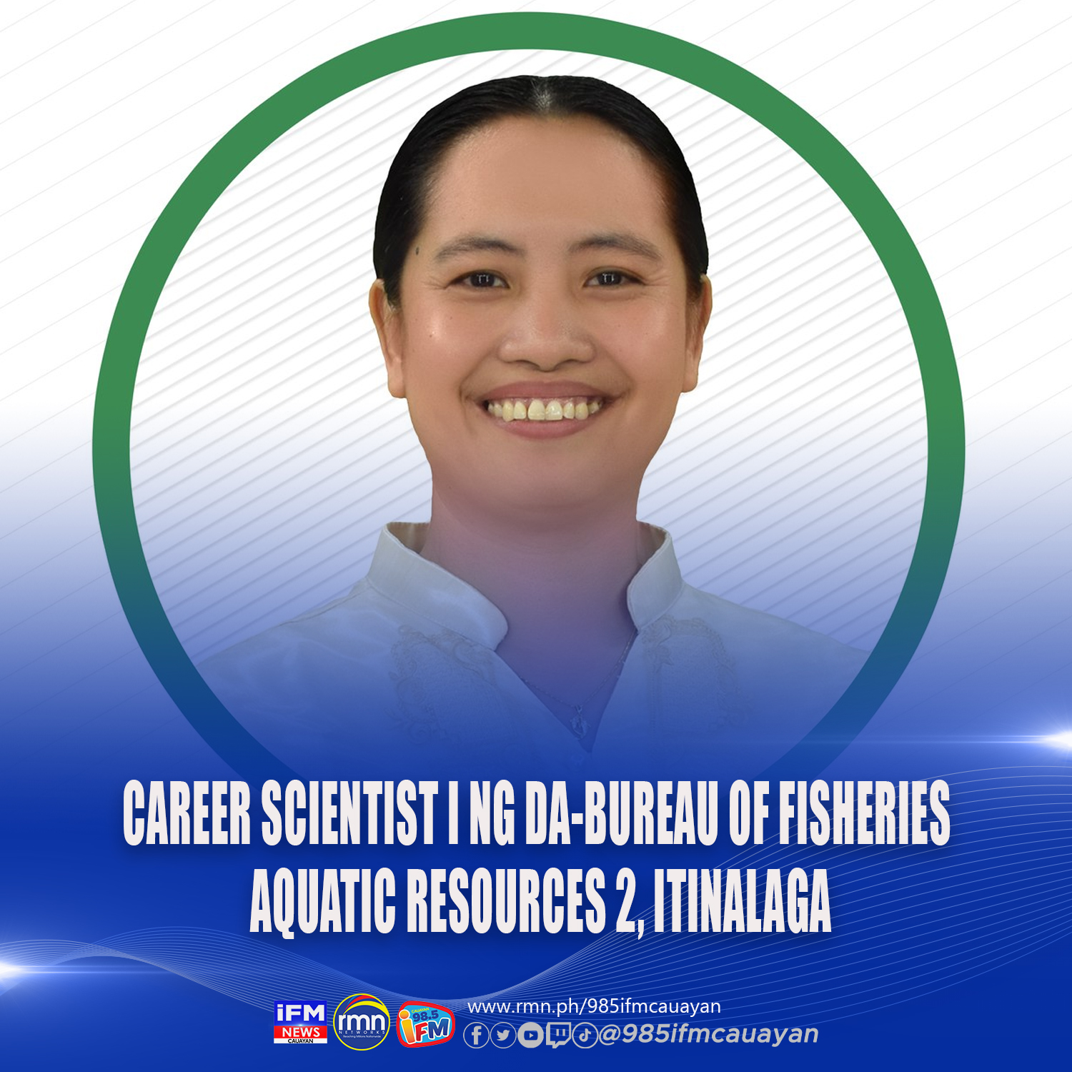 CAREER SCIENTIST I NG DA-BUREAU OF FISHERIES AQUATIC RESOURCES 2, ITINALAGA - RMN Networks