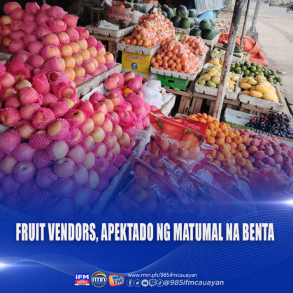 FRUIT VENDORS, APEKTADO NG MATUMAL NA BENTA - RMN Networks