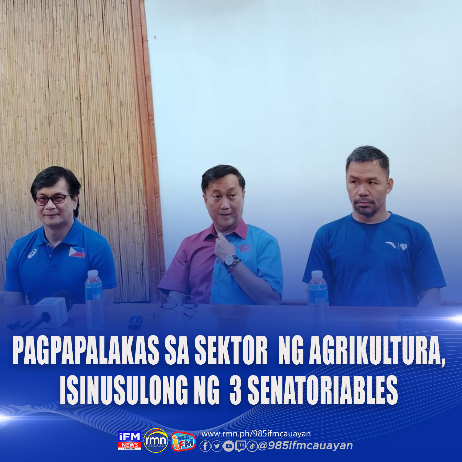PAGPAPALAKAS SA SEKTOR NG AGRIKULTURA, ISINUSULONG NG 3 SENATORIABLES ...