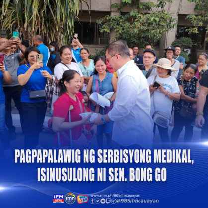 𝗣𝗔𝗚𝗣𝗔𝗣𝗔𝗟𝗔𝗪𝗜𝗚 𝗡𝗚 𝗦𝗘𝗥𝗕𝗜𝗦𝗬𝗢𝗡𝗚 𝗠𝗘𝗗𝗜𝗞𝗔𝗟, 𝗜𝗦𝗜𝗡𝗨𝗦𝗨𝗟𝗢𝗡𝗚 𝗡𝗜 𝗦𝗘𝗡. 𝗕𝗢𝗡𝗚 𝗚𝗢 - RMN ...