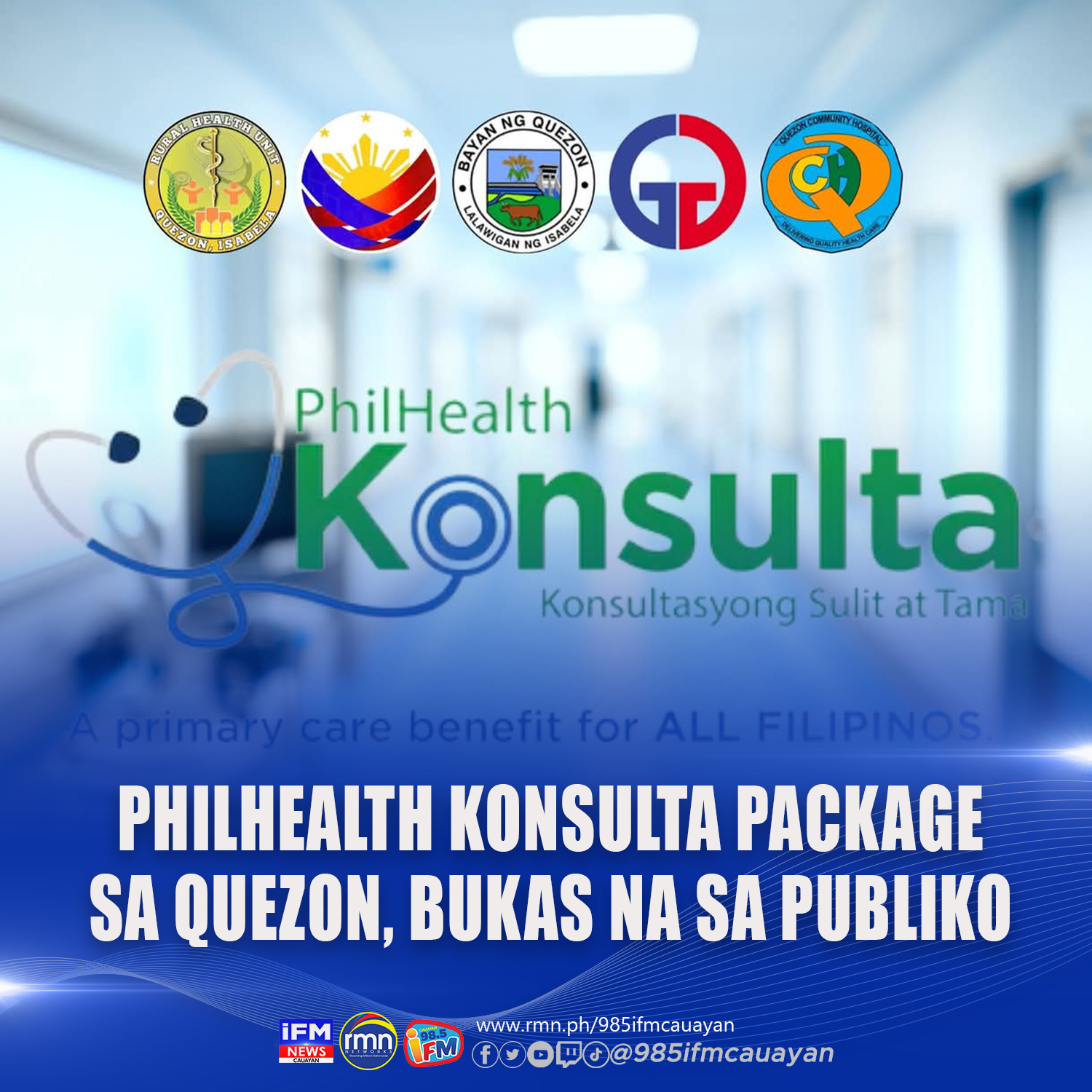 𝗣𝗛𝗜𝗟𝗛𝗘𝗔𝗟𝗧𝗛 𝗞𝗢𝗡𝗦𝗨𝗟𝗧𝗔 𝗣𝗔𝗖𝗞𝗔𝗚𝗘 𝗦𝗔 𝗤𝗨𝗘𝗭𝗢𝗡, 𝗕𝗨𝗞𝗔𝗦 𝗡𝗔 𝗦𝗔 𝗣𝗨𝗕𝗟𝗜𝗞𝗢 - RMN Networks