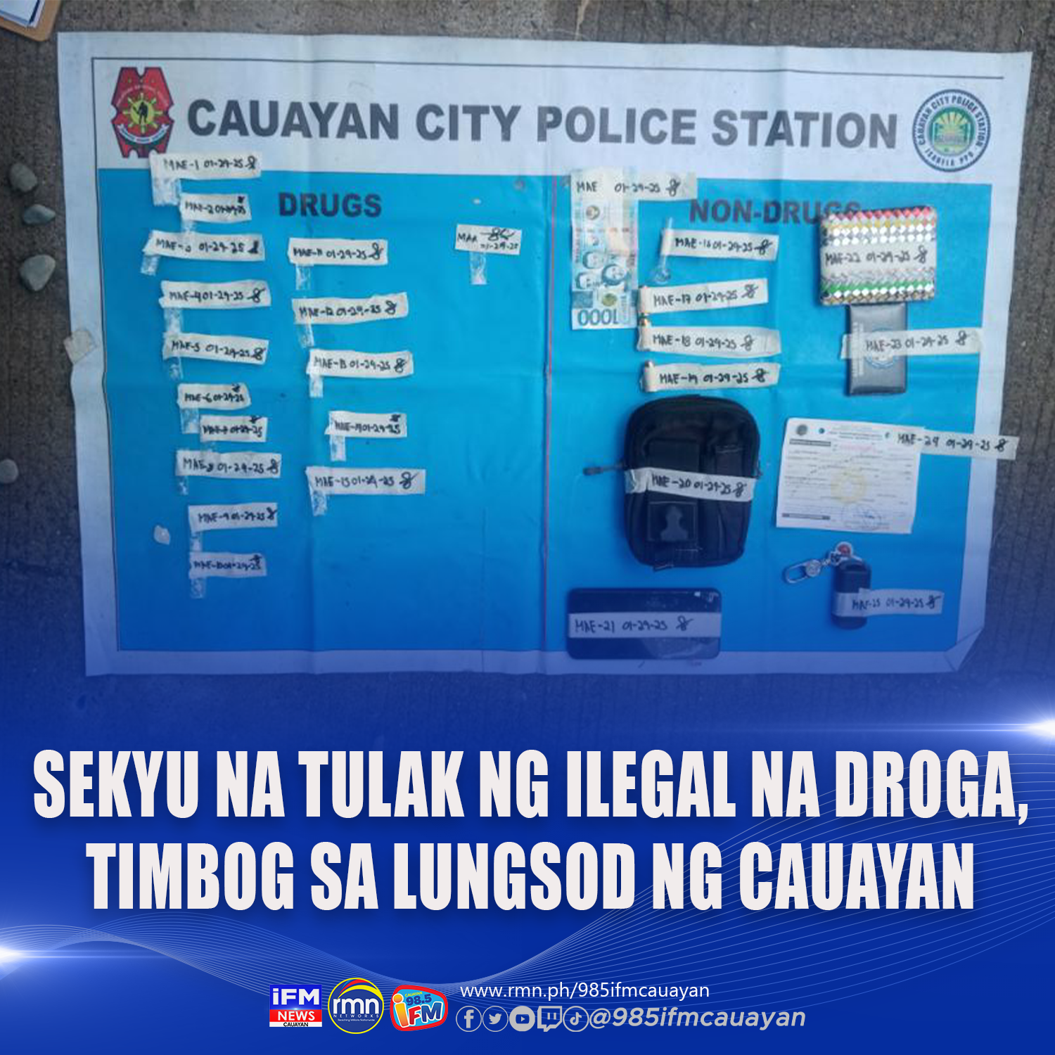 𝗦𝗘𝗞𝗬𝗨 𝗡𝗔 𝗧𝗨𝗟𝗔𝗞 𝗡𝗚 𝗜𝗟𝗘𝗚𝗔𝗟 𝗡𝗔 𝗗𝗥𝗢𝗚𝗔, 𝗧𝗜𝗠𝗕𝗢𝗚 𝗦𝗔 𝗟𝗨𝗡𝗚𝗦𝗢𝗗 𝗡𝗚 𝗖𝗔𝗨𝗔𝗬𝗔𝗡 - RMN Networks