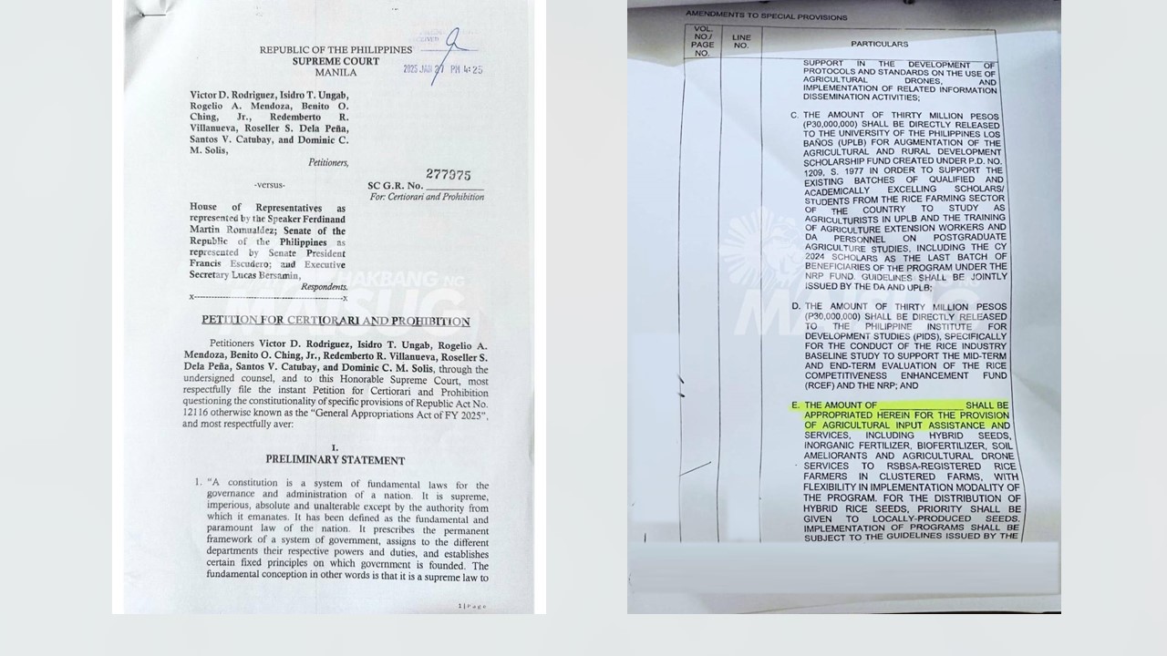 Petisyon na kumukuwestiyon sa 2025 national budget, inihain sa Korte Suprema - RMN Networks
