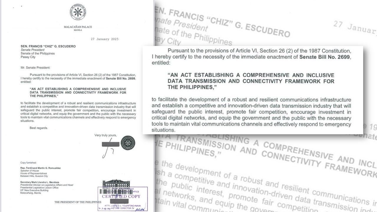 Konektadong Pinoy Act, sinertipikahang urgent ni PBBM - RMN Networks