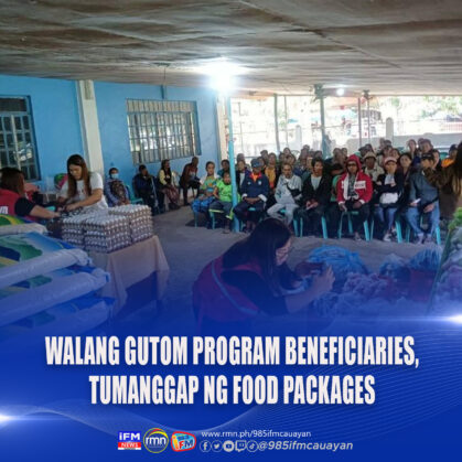 WALANG GUTOM PROGRAM BENEFICIARIES, TUMANGGAP NG FOOD PACKAGES - RMN ...