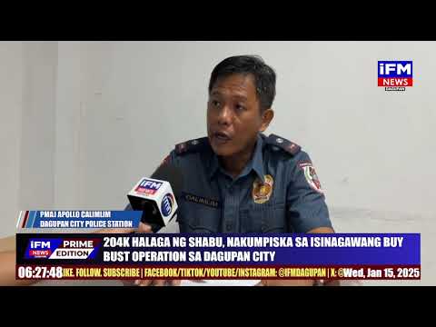 204K HALAGA NG SHABU, NAKUMPISKA SA ISINAGAWANG BUY BUST OPERATION SA DAGUPAN CITY - RMN Networks