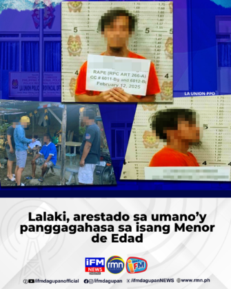 LALAKI, ARESTADO SA UMANO'Y PANGGAGAHASA SA ISANG MENOR DE EDAD - RMN Networks