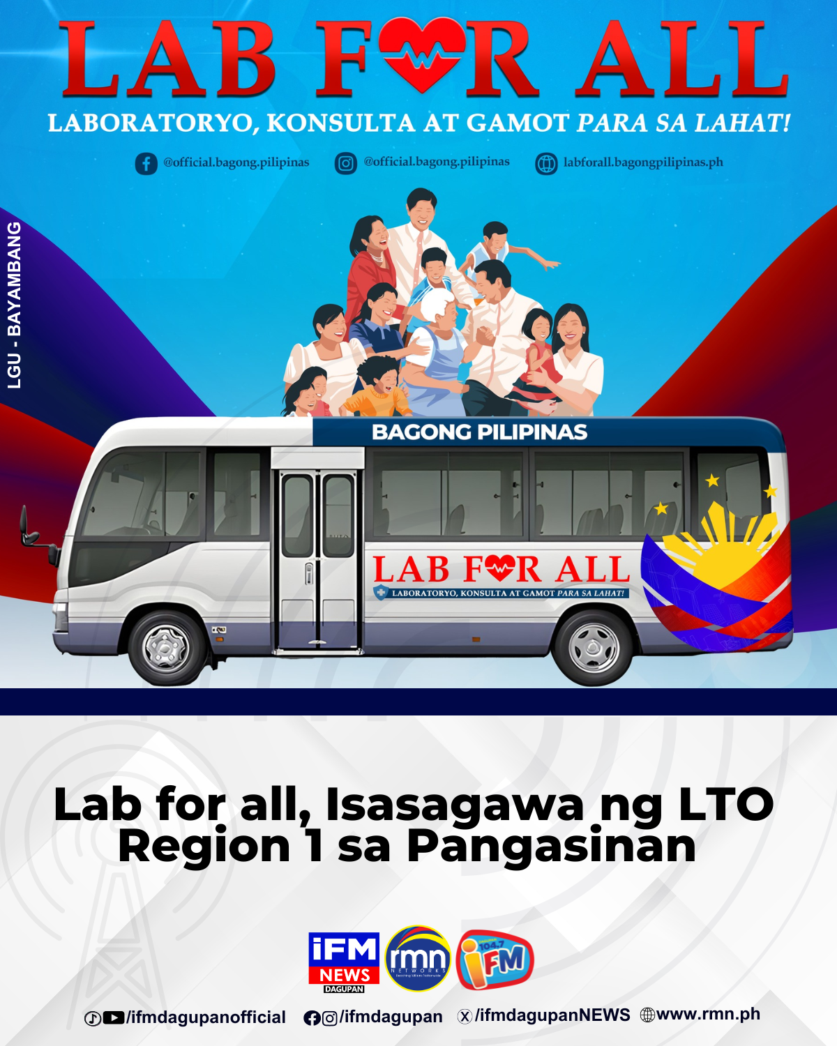LAB FOR ALL, ISASAGAWA NG LTO REGION 1 SA PANGASINAN - RMN Networks
