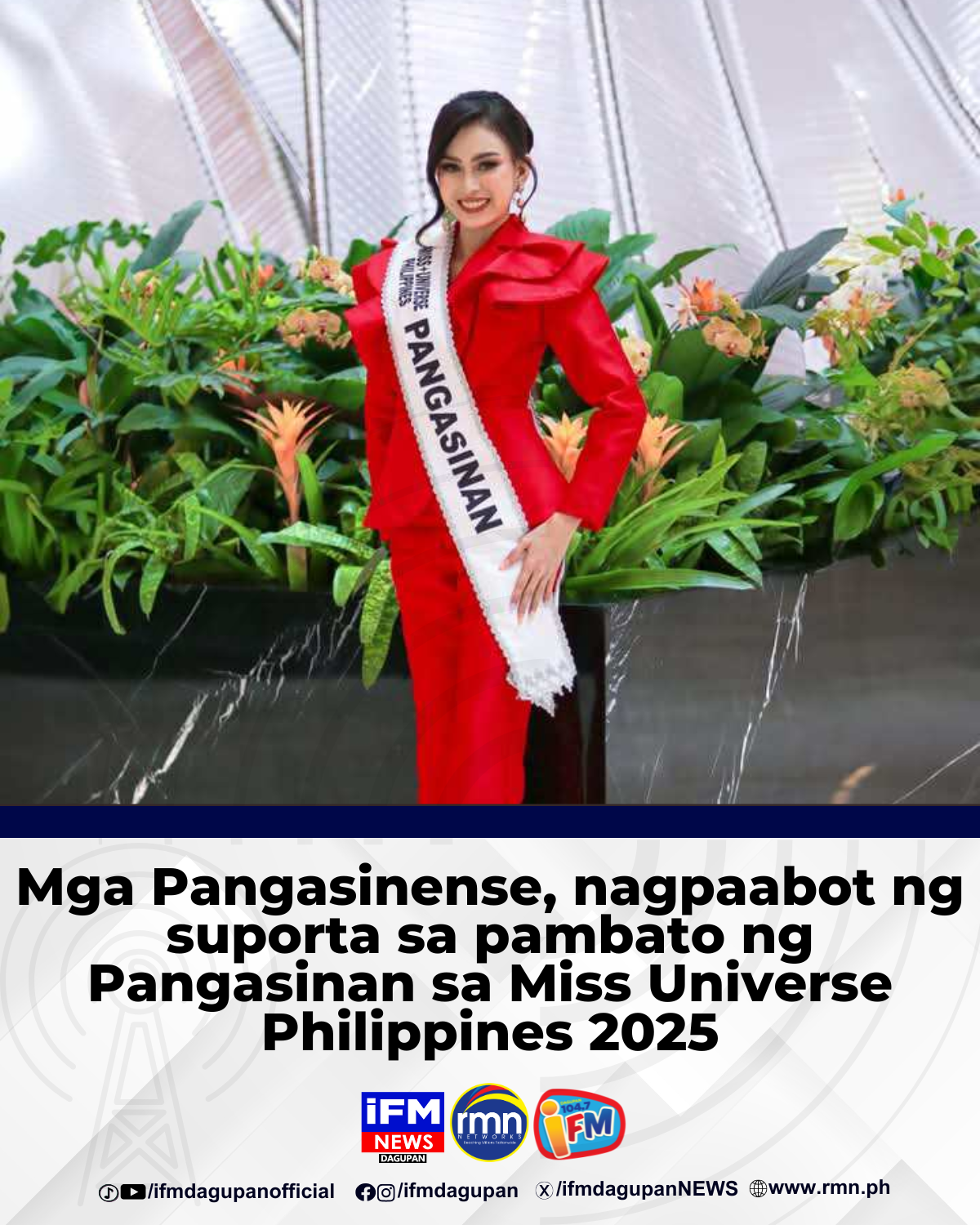 MGA PANGASINENSE, NAGPAABOT NG SUPORTA SA PAMBATO NG PANGASINAN SA MISS ...