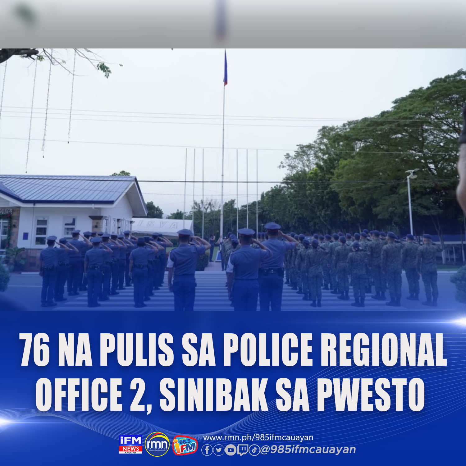 76 NA PULIS SA POLICE REGIONAL OFFICE 2, SINIBAK SA PWESTO - RMN Networks