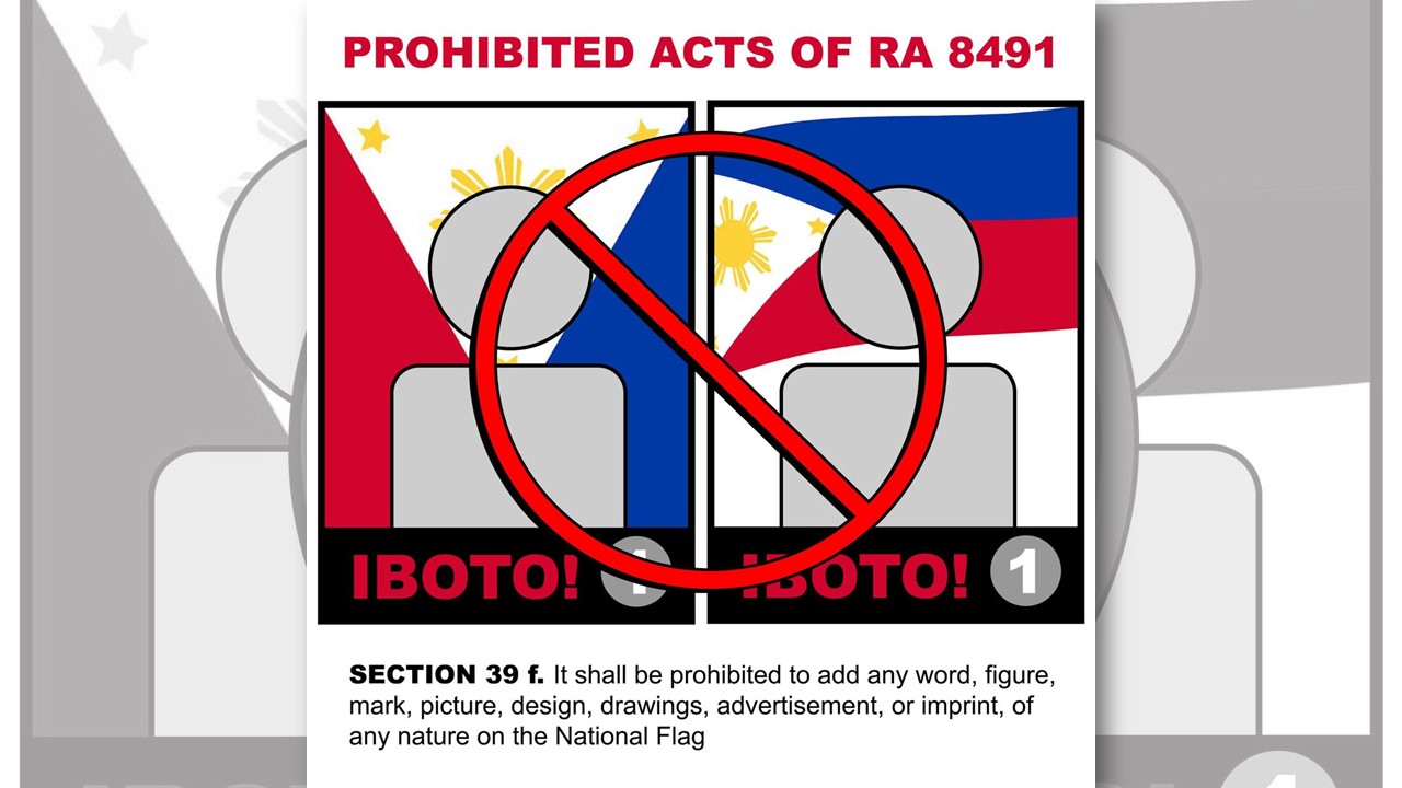 Mga kandidatong gagamit ng Philippine flag sa campaign materials, binalaan ng NHCP - RMN Networks