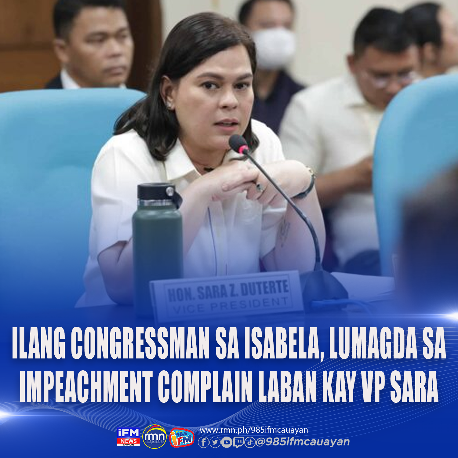 ILANG CONGRESSMAN SA ISABELA, LUMAGDA SA IMPEACHMENT COMPLAIN LABAN KAY VP SARA - RMN Networks