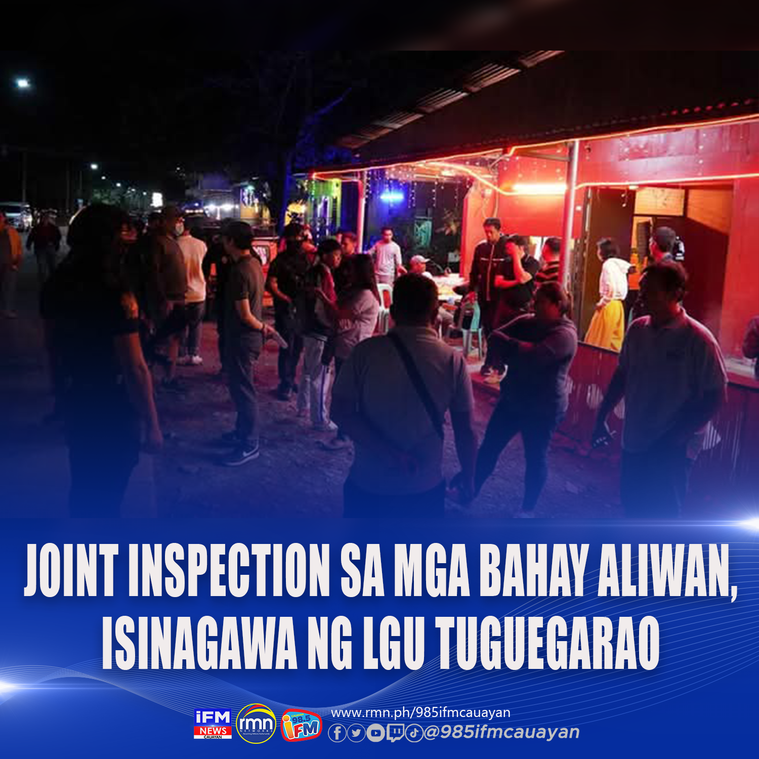 𝗝𝗢𝗜𝗡𝗧 𝗜𝗡𝗦𝗣𝗘𝗖𝗧𝗜𝗢𝗡 𝗦𝗔 𝗠𝗚𝗔 𝗕𝗔𝗛𝗔𝗬 𝗔𝗟𝗜𝗪𝗔𝗡, 𝗜𝗦𝗜𝗡𝗔𝗚𝗔𝗪𝗔 𝗡𝗚 𝗟𝗚𝗨 𝗧𝗨𝗚𝗨𝗘𝗚𝗔𝗥𝗔𝗢 - RMN Networks