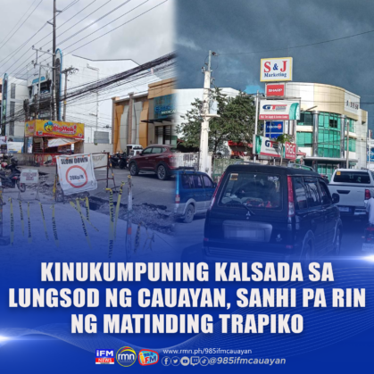 KINUKUMPUNING KALSADA SA LUNGSOD NG CAUAYAN, SANHI PARIN NG MATINDING ...