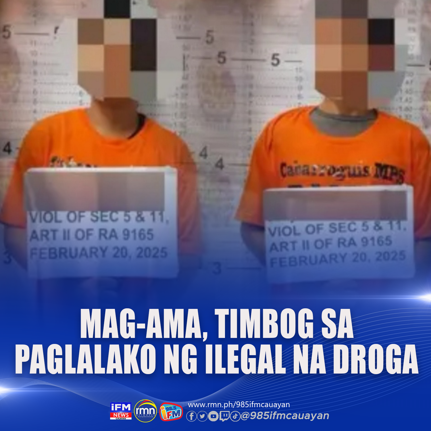 MAG-AMA, TIMBOG SA PAGLALAKO NG ILEGAL NA DROGA - RMN Networks