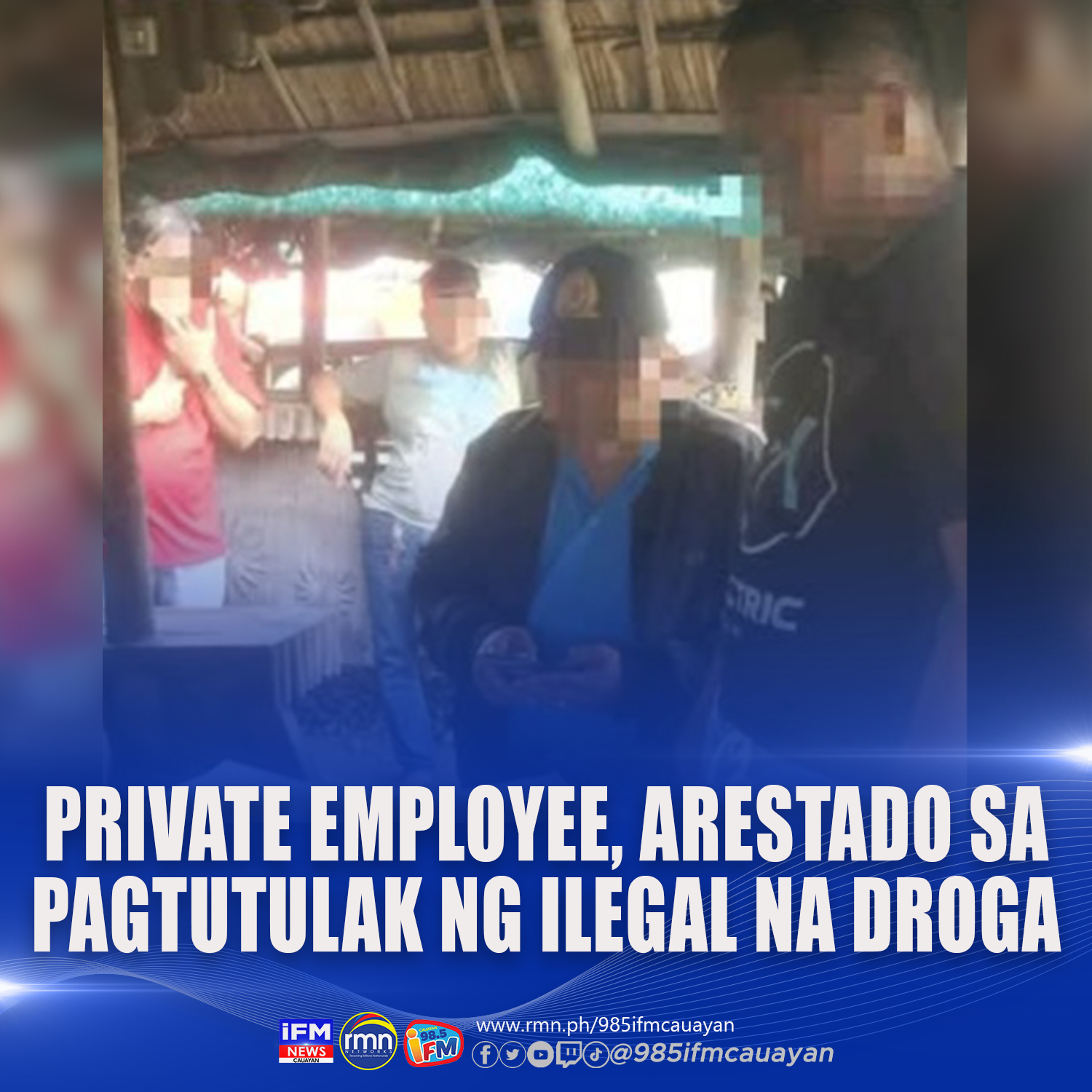 PRIVATE EMPLOYEE, ARESTADO SA PAGTUTULAK NG ILEGAL NA DROGA - RMN Networks