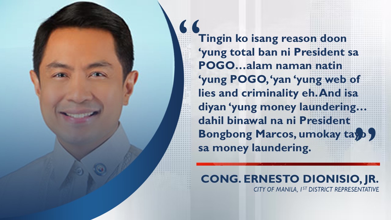 Pagbabawal sa POGO, malaking ambag sa pagtanggal sa Pilipinas sa FATF ...